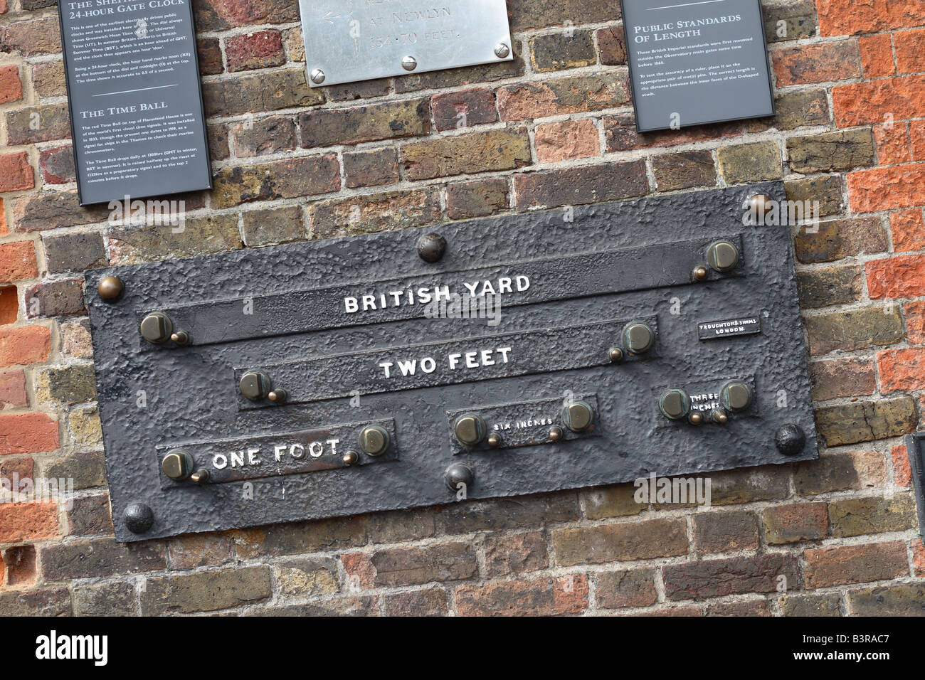British Standard measurements Yard Feet Inches at The Royal Observatory ...