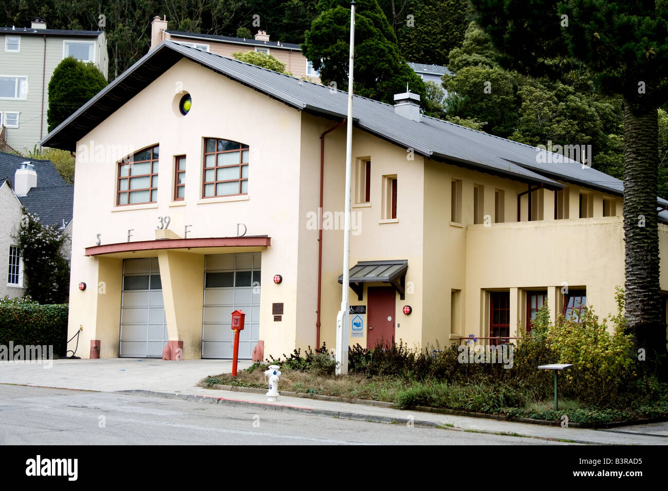 Fire department sub-station in San Francisco, California Stock Photo ...