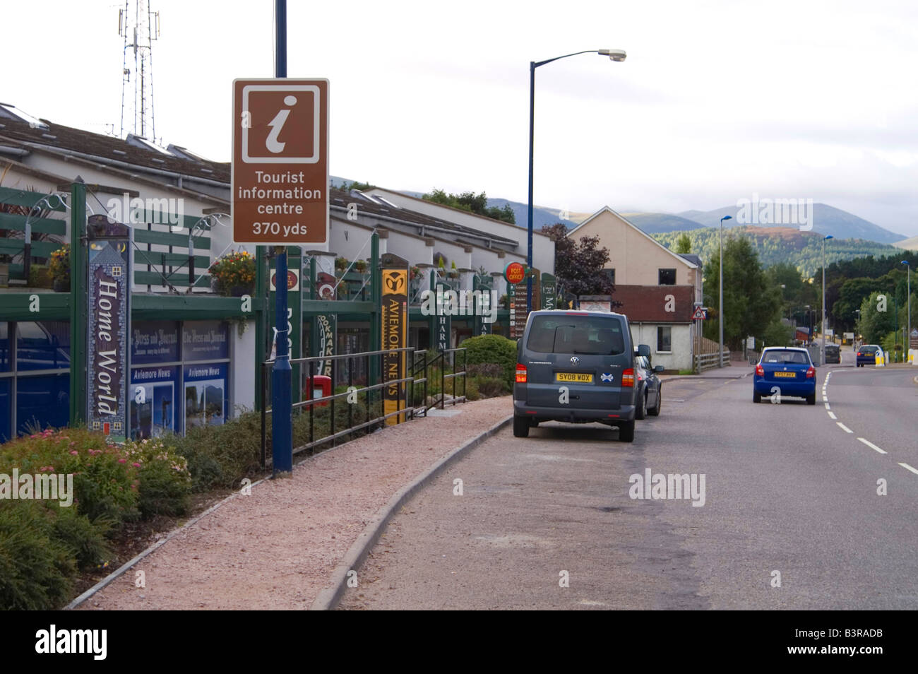Shops at Aviemore in the Scottish Highlands Stock Photo - Alamy