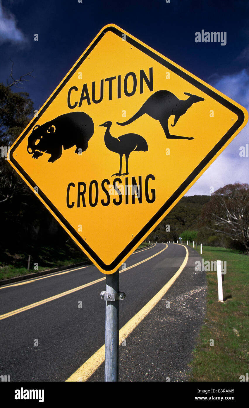 Road sign, Australia Stock Photo - Alamy