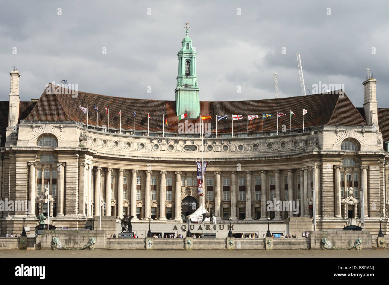 London England the former County Hall building on the South Bank now ...