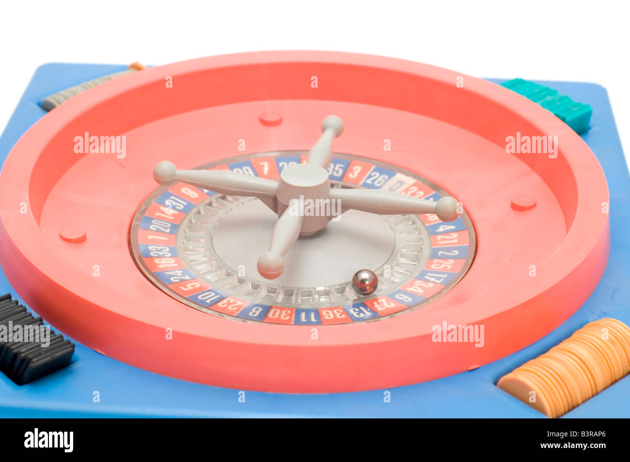 object on white roulette wheel closeup Stock Photo - Alamy