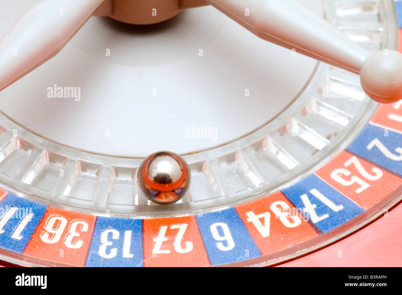object on white roulette wheel closeup Stock Photo - Alamy
