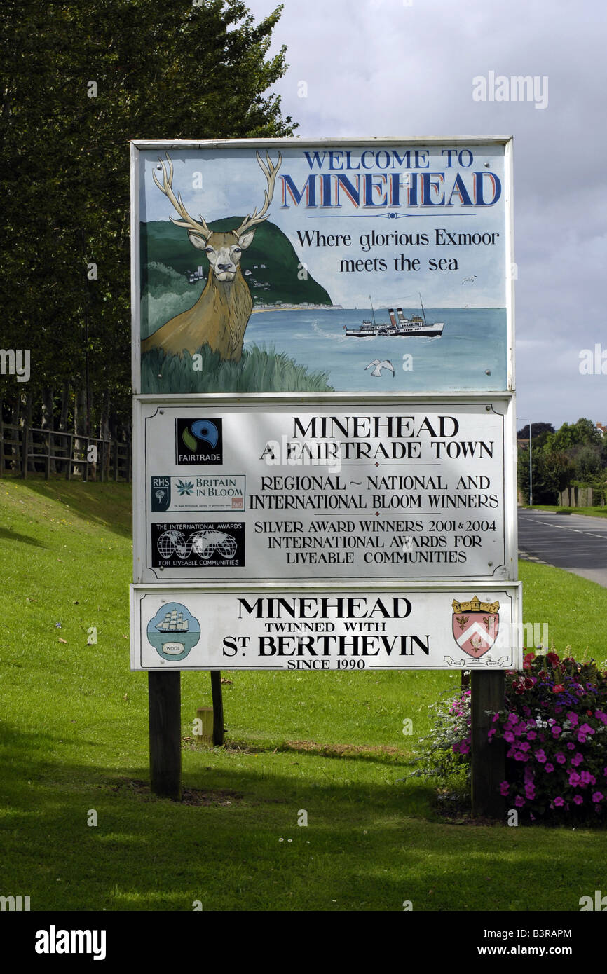 Welcome to somerset road sign hi-res stock photography and images - Alamy