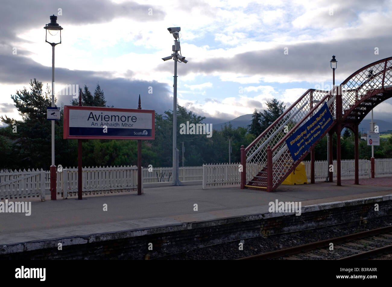 Aviemore Station in the Scottish Highlands Stock Photo - Alamy
