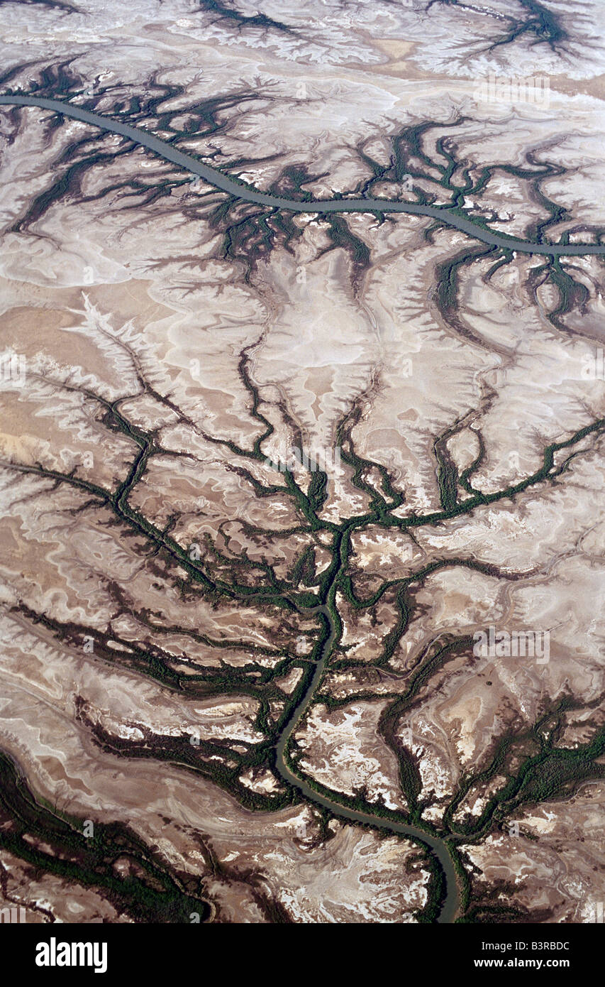 Aerial mudflats, Western Australia Stock Photo - Alamy