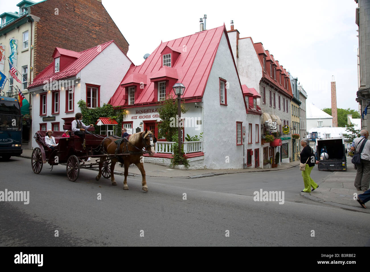 Historical old restaurant in Quebec City at 400 Years Old. Most of the ...