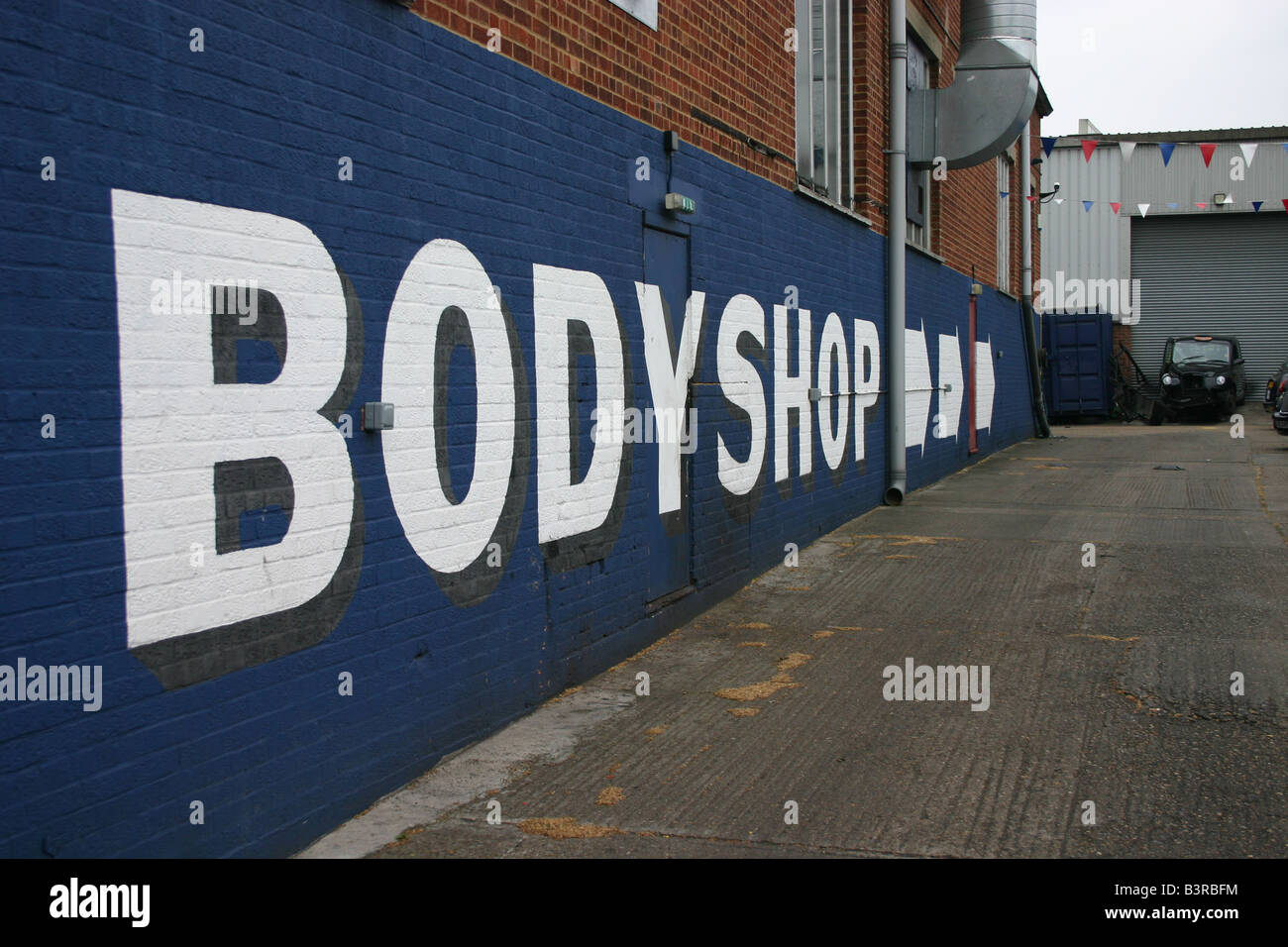 Body shop sign Stock Photo - Alamy