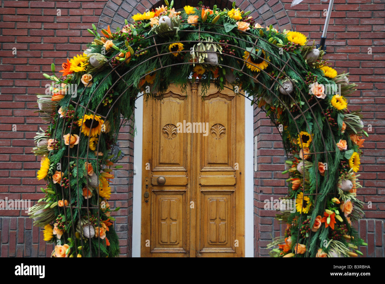 flower display at bi annual Rose festival Lottum Limburg Netherlands ...