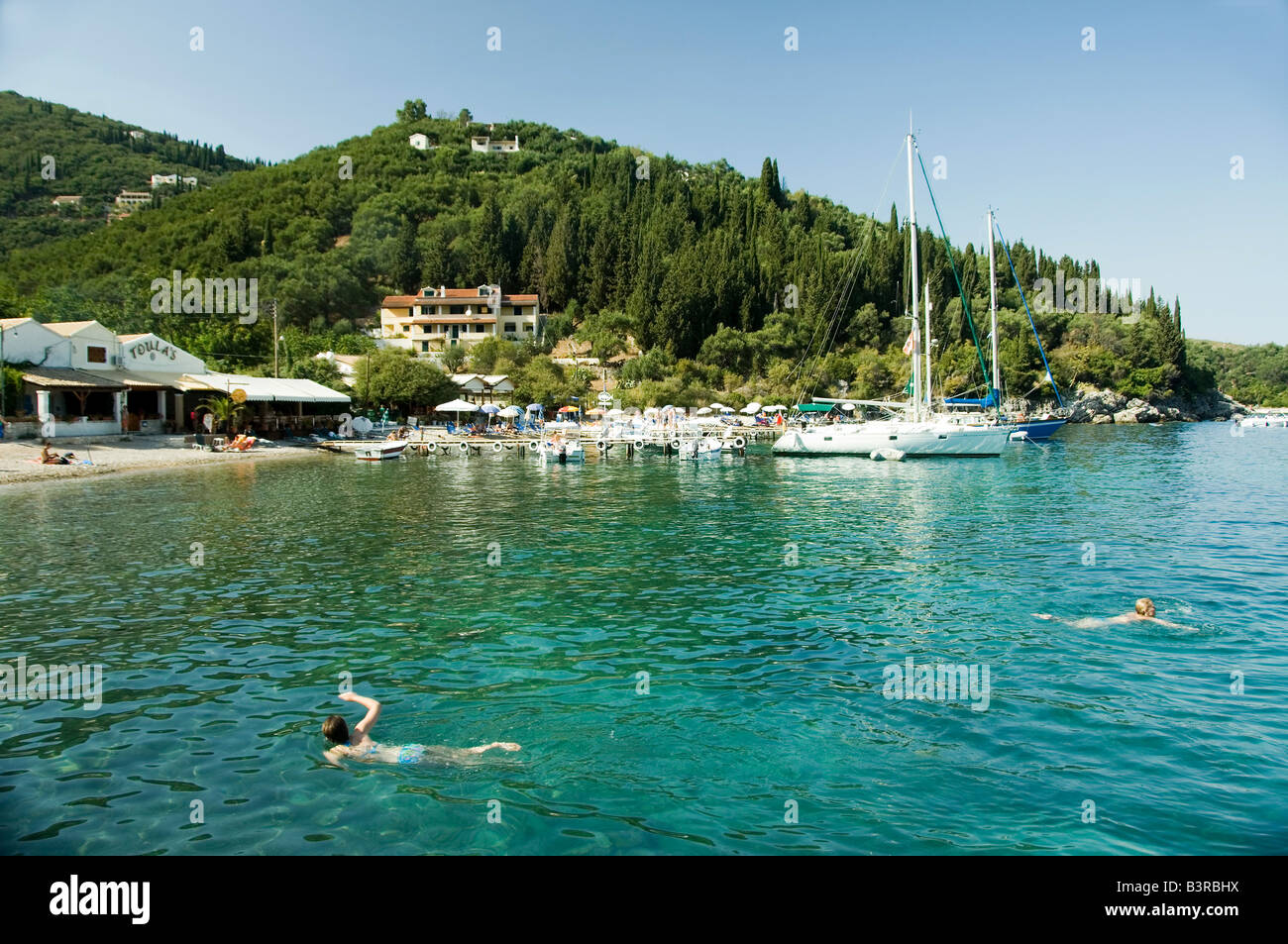 Swimming corfu hi-res stock photography and images - Alamy