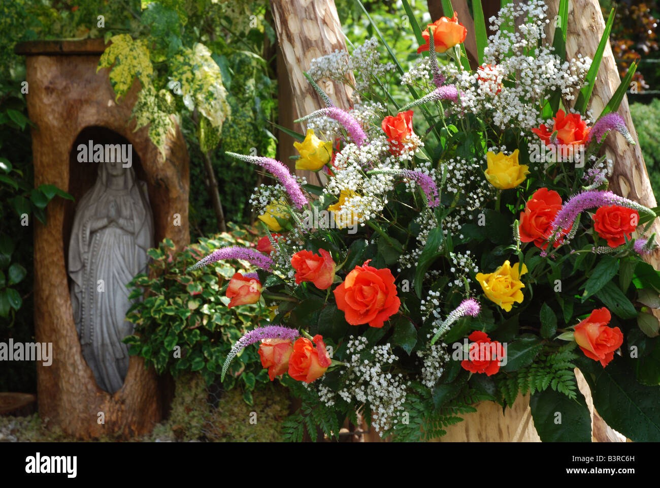 flower display at bi annual Rose festival Lottum Limburg Netherlands ...