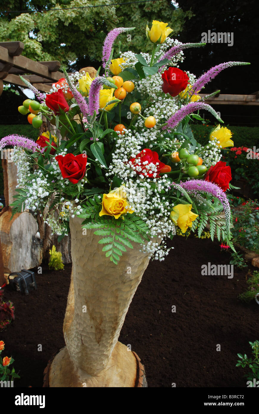 flower display at bi annual Rose festival Lottum Limburg Netherlands ...