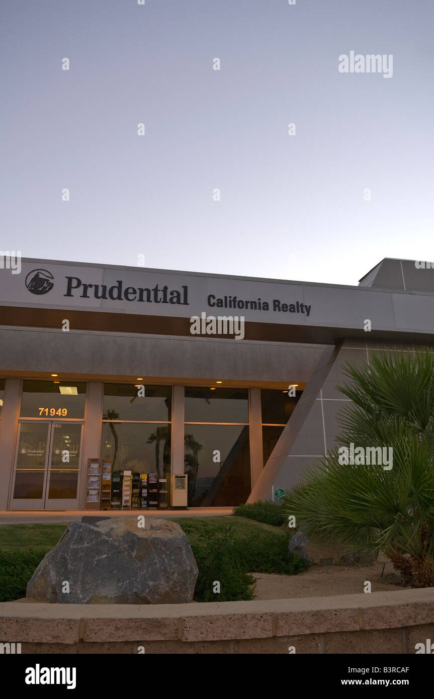 Prudential real estate broker office in Palm Springs California Stock ...