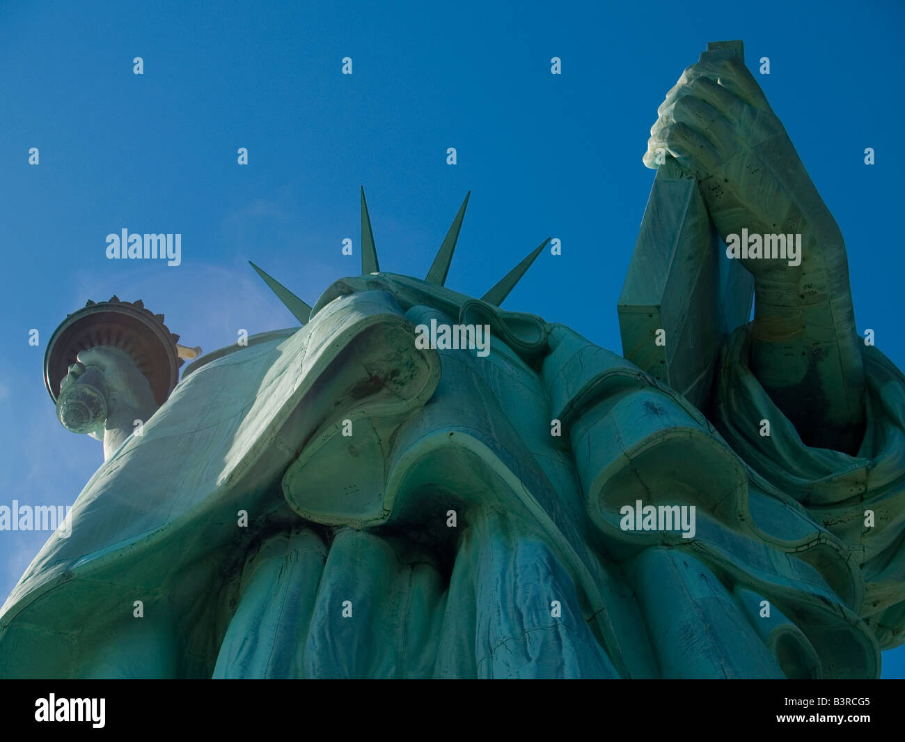 Looking up at Liberty, New York City, USA Stock Photo - Alamy