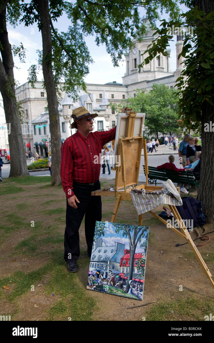 Artist Painter in Quebec City at 400 Years old. Most of the historic ...