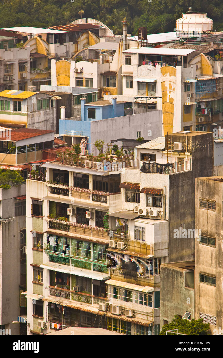 MACAU CHINA Densely populated urban landscape of Macau Stock Photo - Alamy