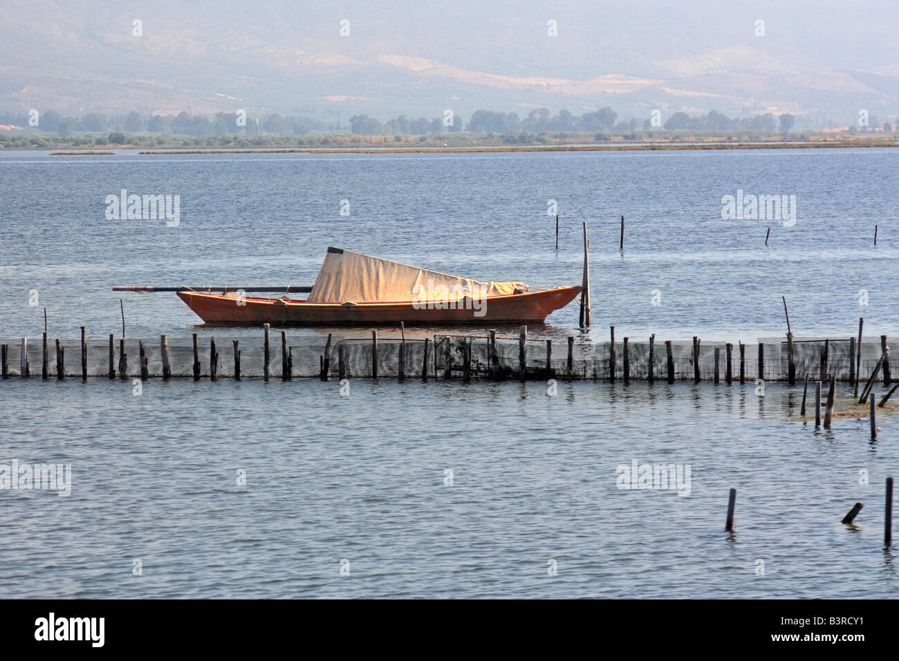 A typical fishing boat of the lagoon of Mesologgi Greece made for ...