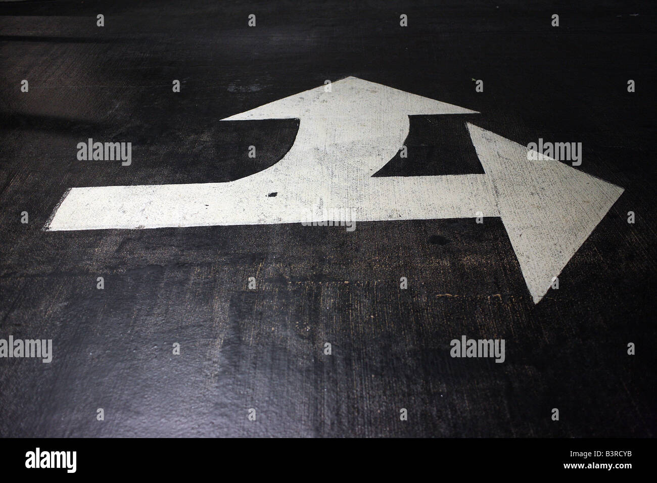 Road markings on tarmac road Stock Photo - Alamy