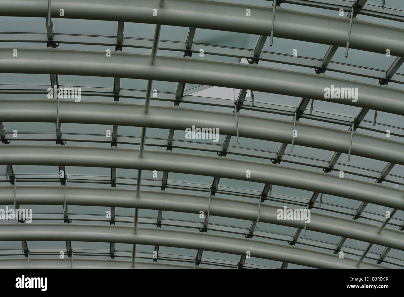 Roof of the glasshouse at National Botanic Garden of Wales Stock Photo ...