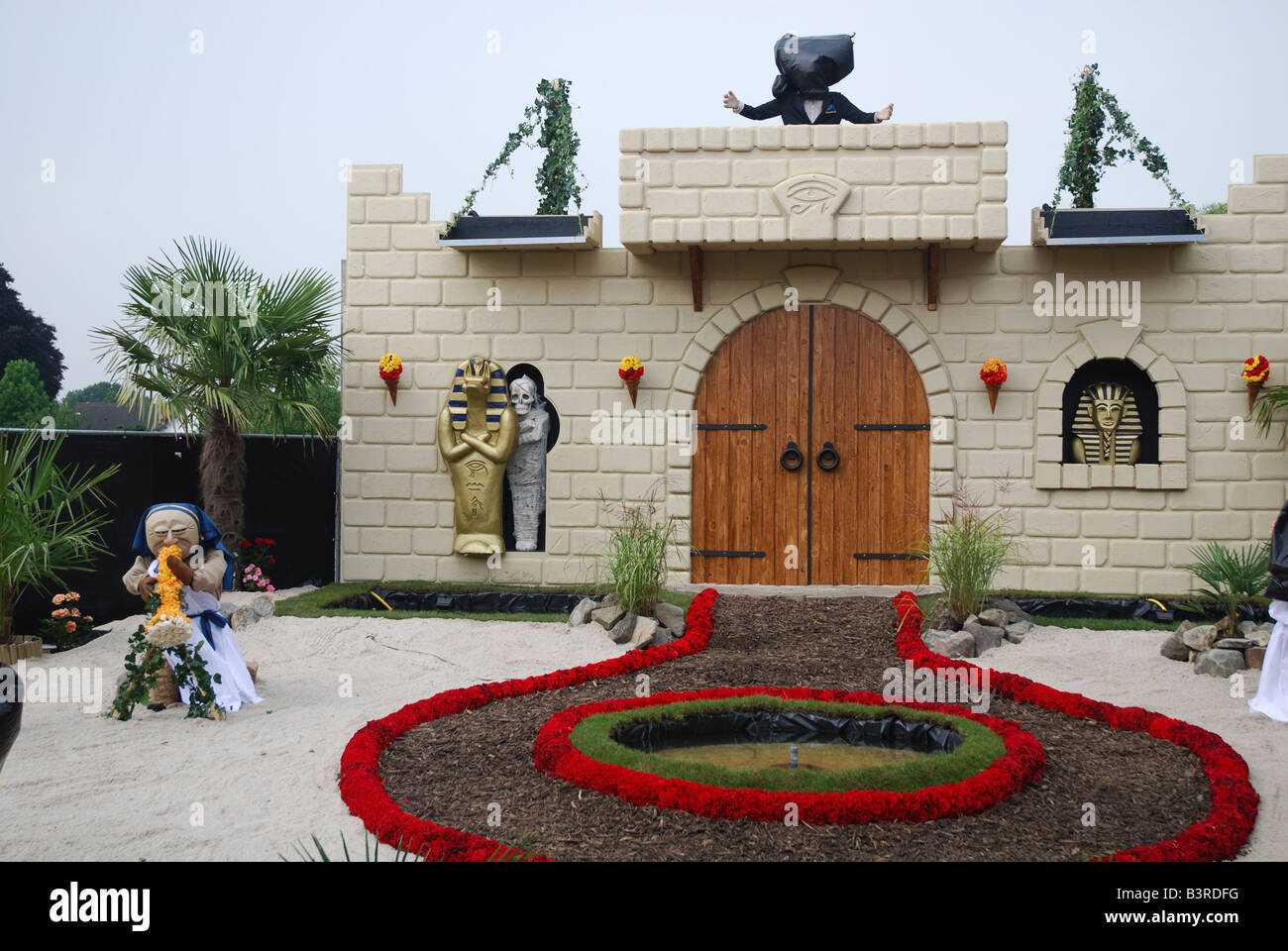 flower display at bi annual Rose festival Lottum Limburg Netherlands ...