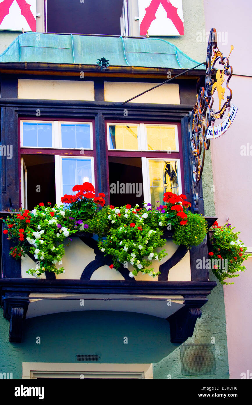 Window boxes, Lindau Island, Germany Stock Photo - Alamy