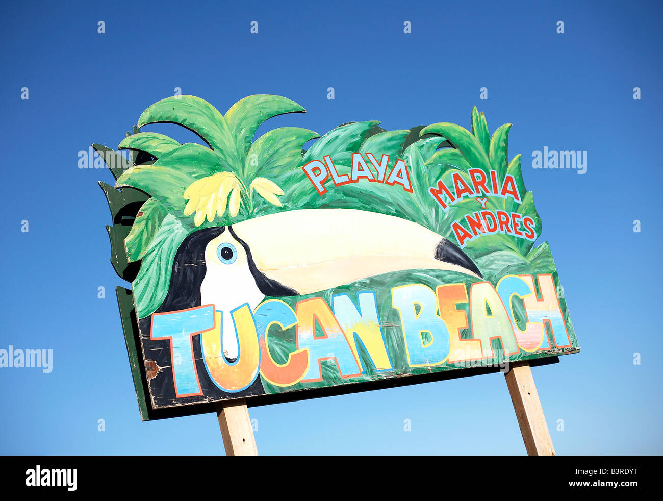 A beach sign at Torremolinos on the Costa Del Sol in Spain Stock Photo ...
