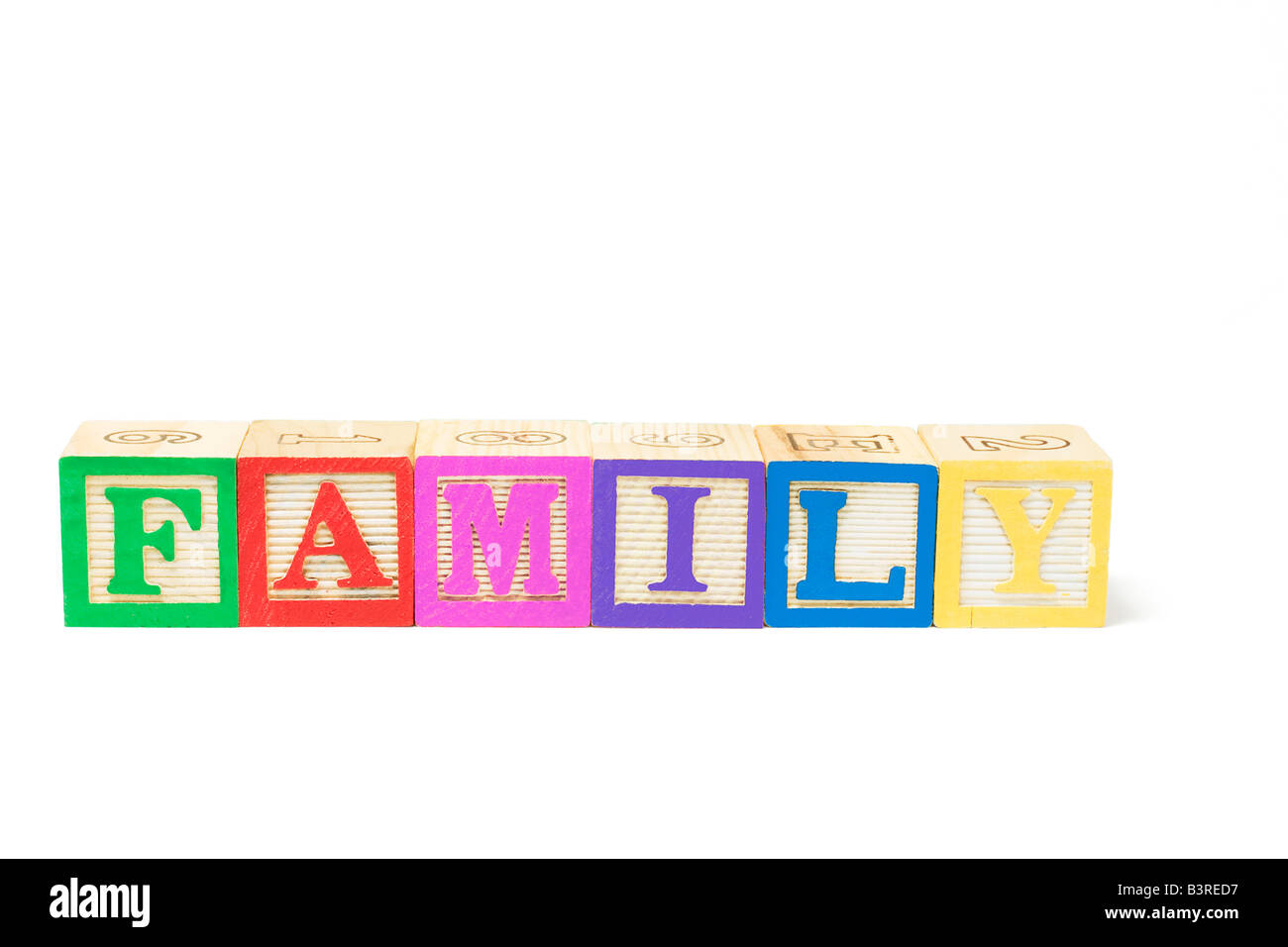 Alphabet Blocks - Family Stock Photo - Alamy