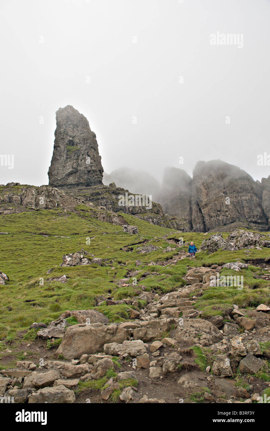 Rock formation north of Portree Isle of Skye Scotland Stock Photo - Alamy
