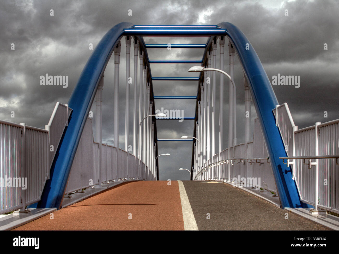 Foot and cycle bridge Stock Photo - Alamy