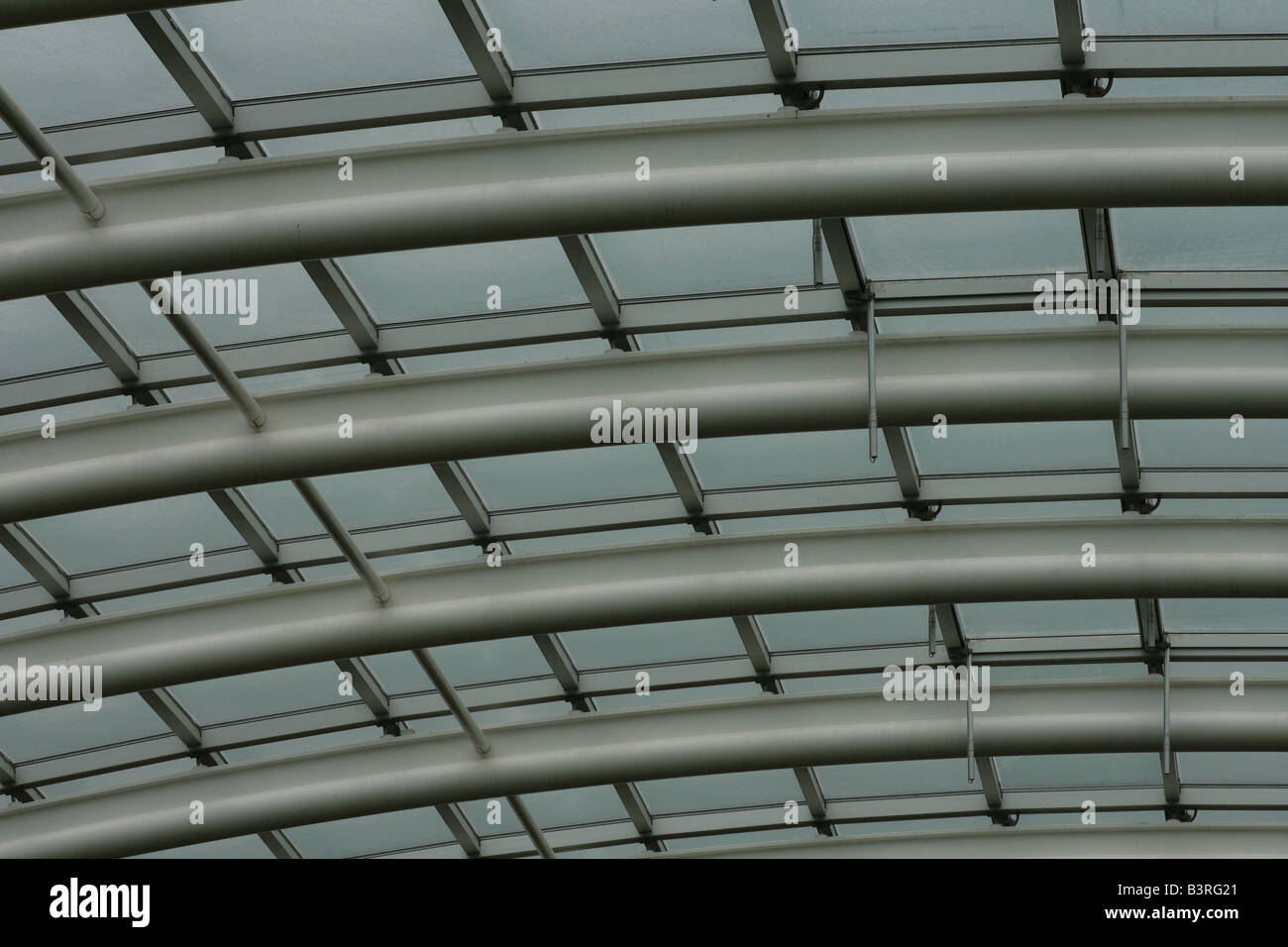 Roof of the glasshouse at National Botanic Garden of Wales Stock Photo ...
