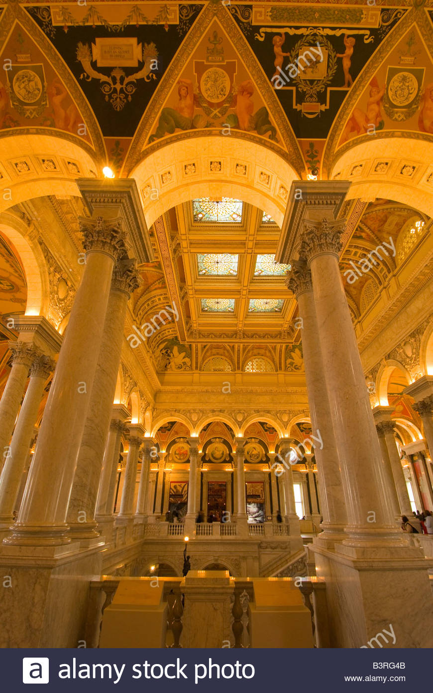 Ceiling Great Hall Library Congress Stock Photos & Ceiling Great Hall ...