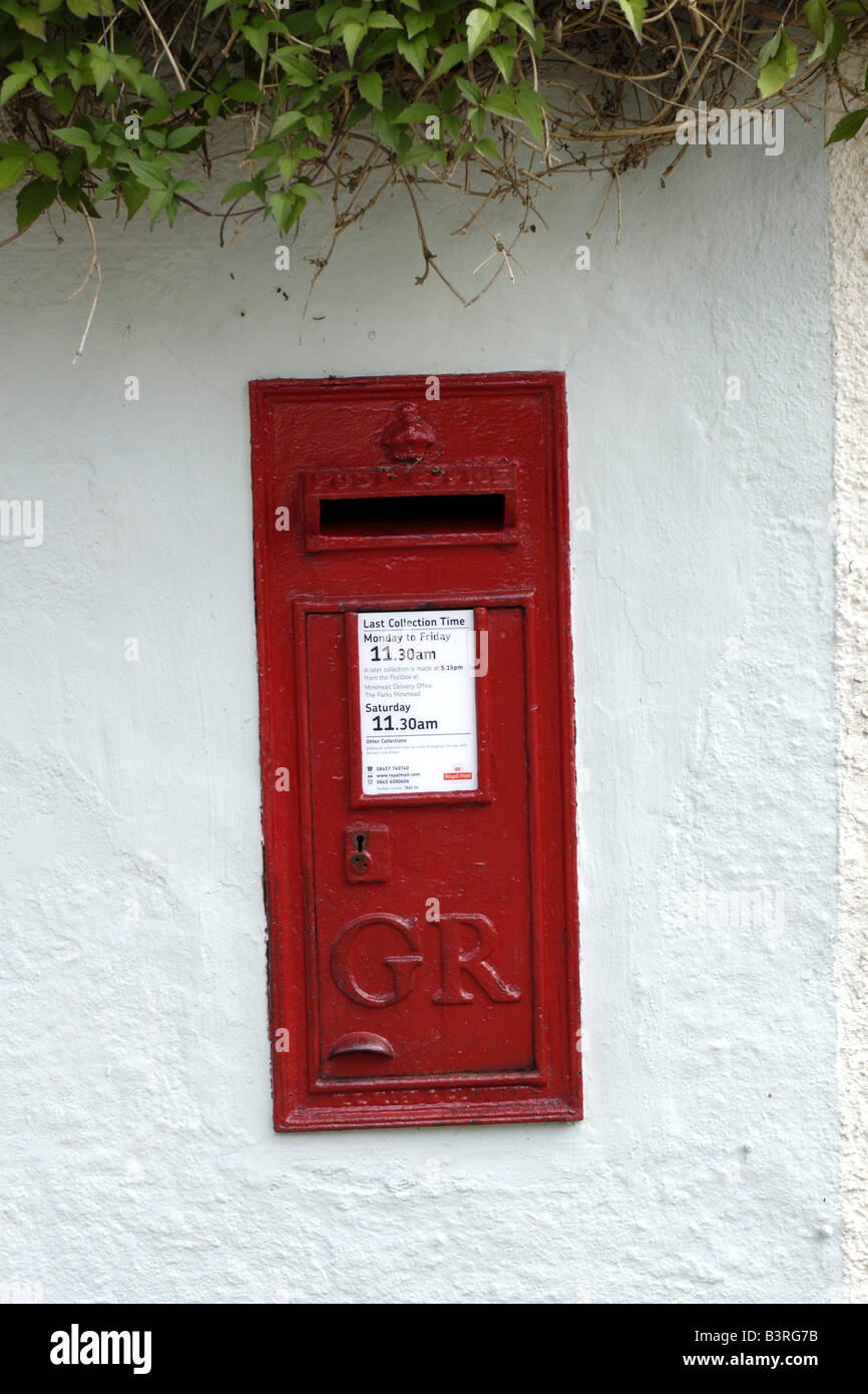 A Red Royal Mail letter box Stock Photo - Alamy