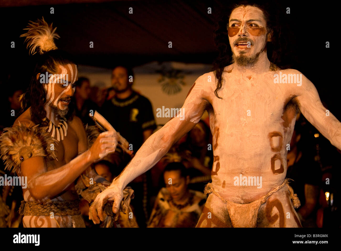 Native Rapa Nui dancers Easter Island Chile Stock Photo - Alamy