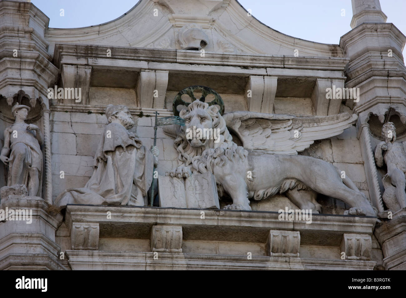 front view of winged lion of st mark Stock Photo - Alamy