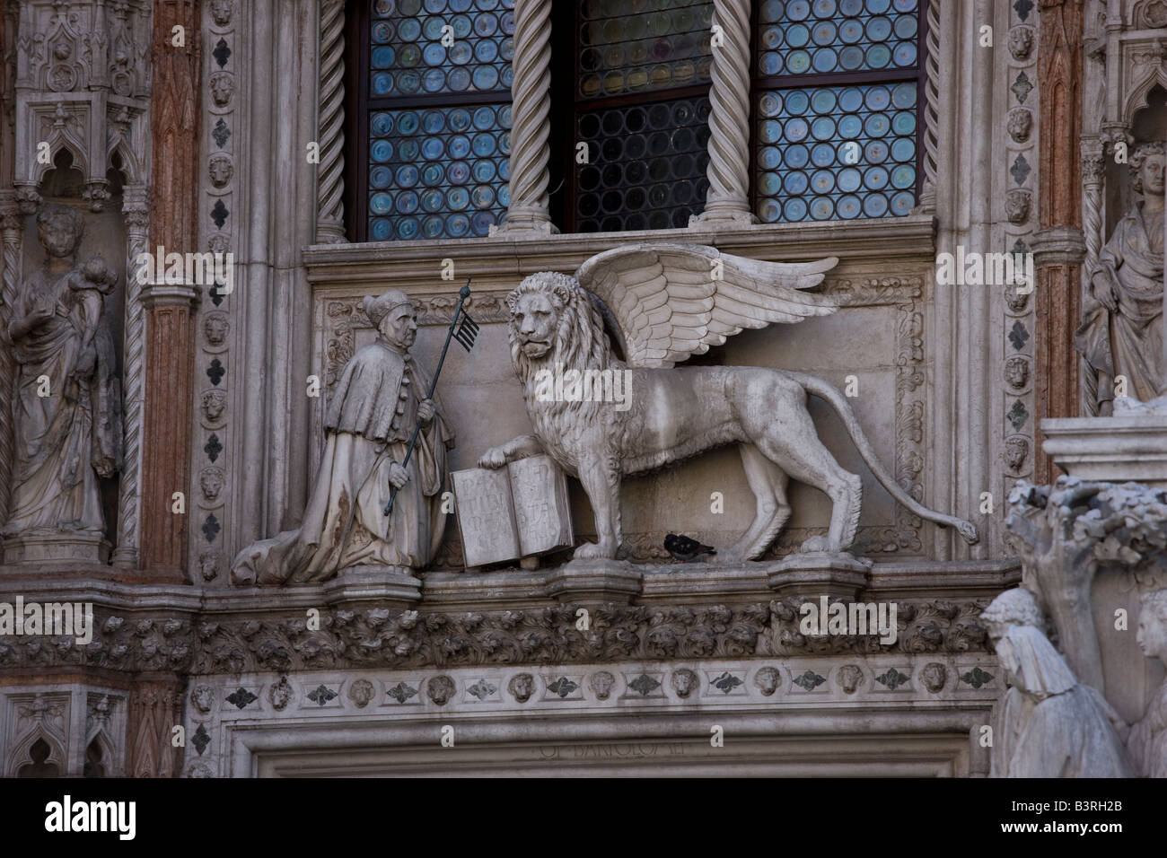 front view of winged lion of st mark Stock Photo - Alamy