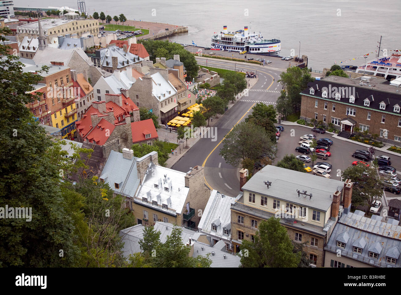 Harbor Front in Quebec City at 400 Years old. Most of the historic ...