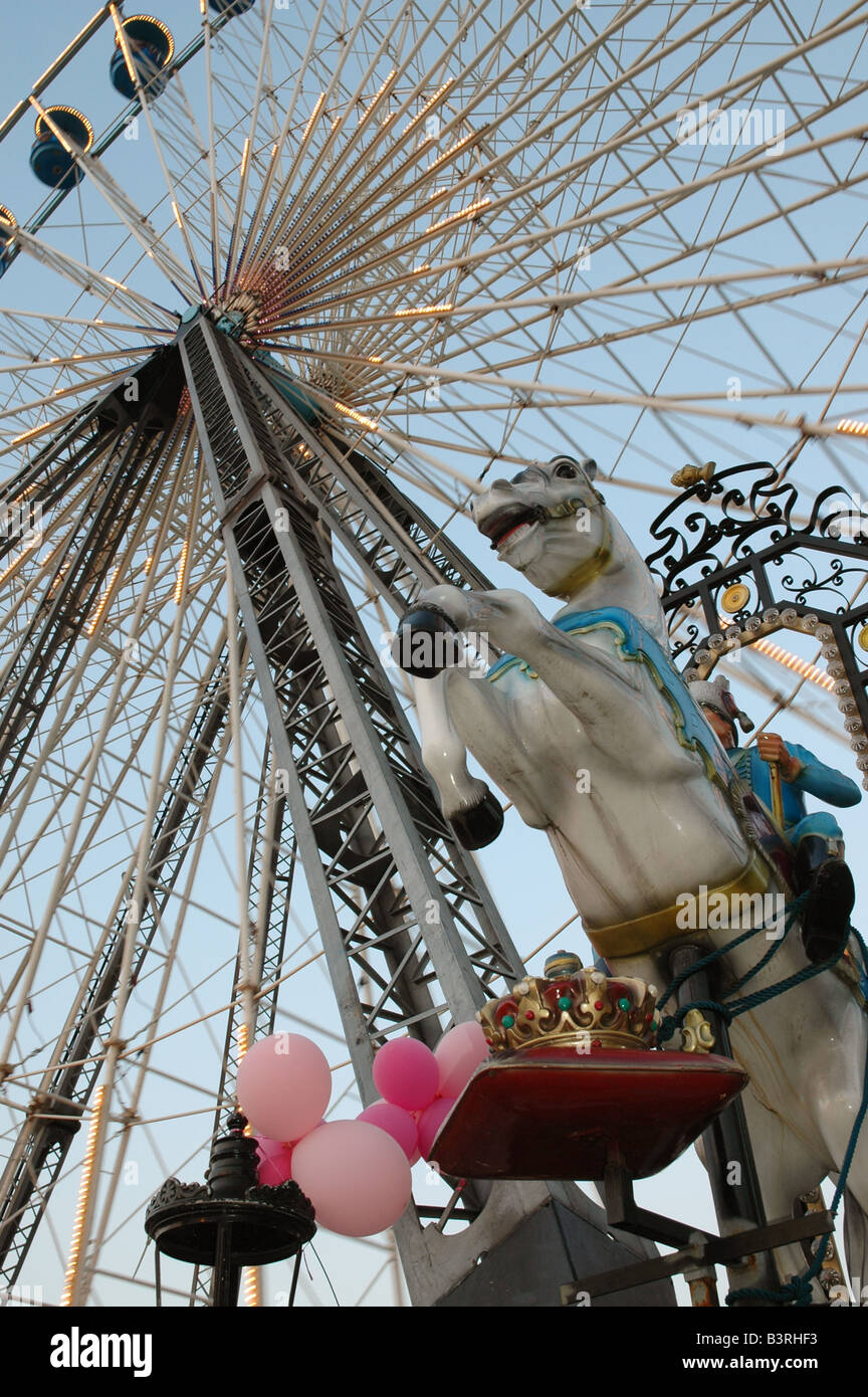 Ferris wheel at Tilburg fun fair Netherlands Europe Stock Photo - Alamy