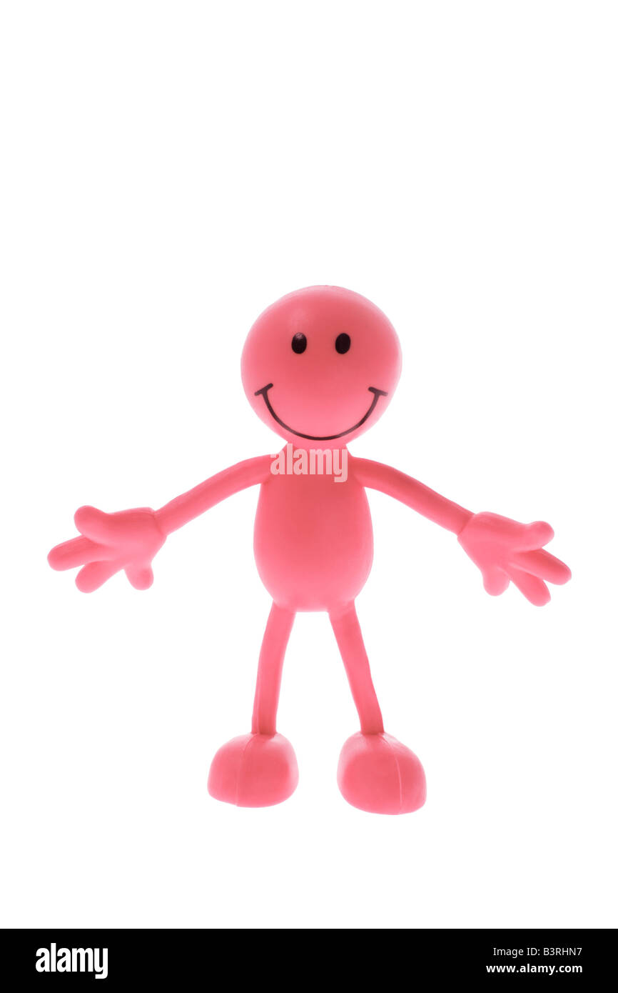 Smiley Rubber Figure Stock Photo - Alamy