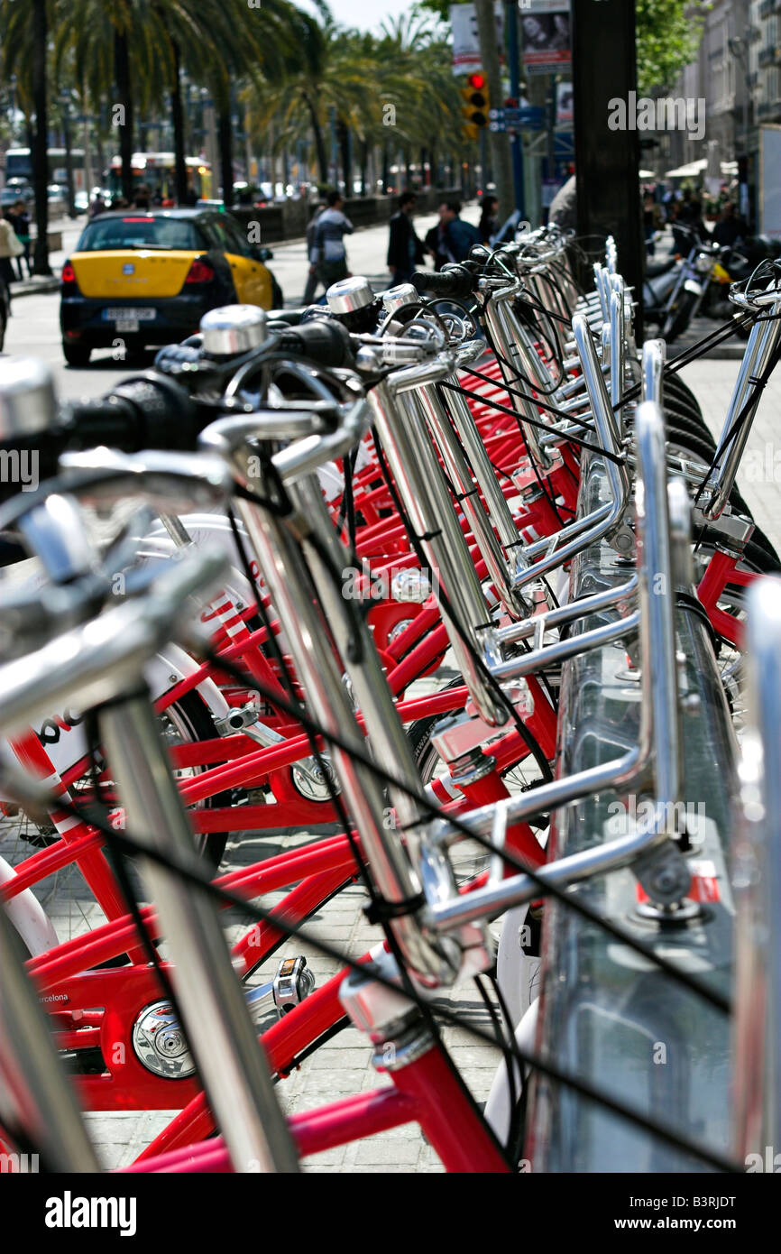 Bike rack barcelona hi-res stock photography and images - Alamy