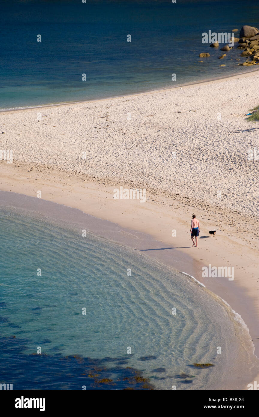 Beach at Pelistry Bay St Marys Isles of Scilly England Uk Stock Photo ...