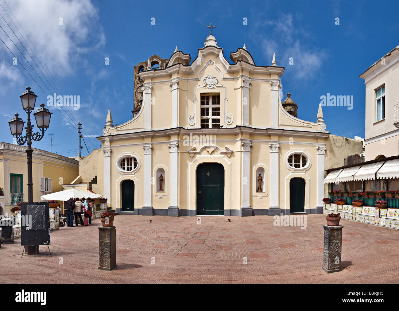 Piazza Armando Diaz, Anacapri, Capri, Italy Stock Photo - Alamy