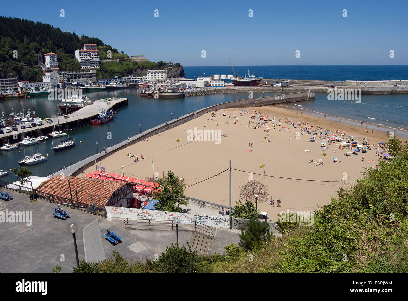 Spain Basque Country Ondarroa village Stock Photo - Alamy