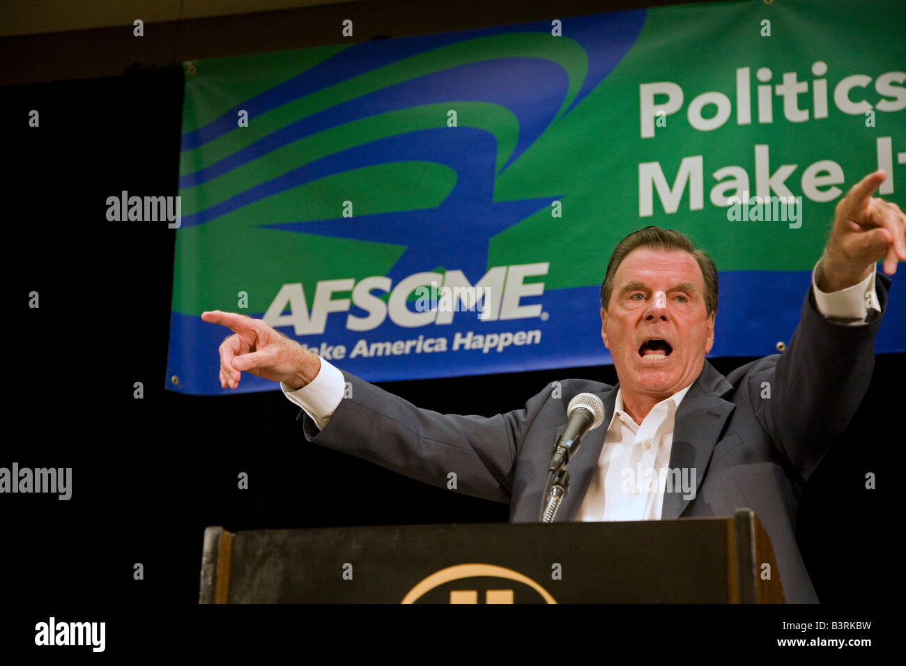 AFSCME President Gerald McEntee Stock Photo - Alamy