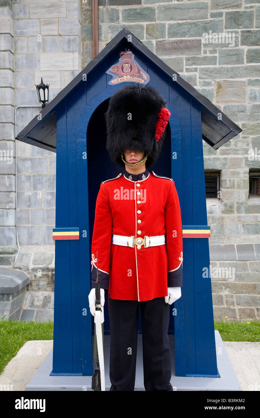 Canadian Francais Regiment Guard at the Citadelle in Quebec City Canada ...