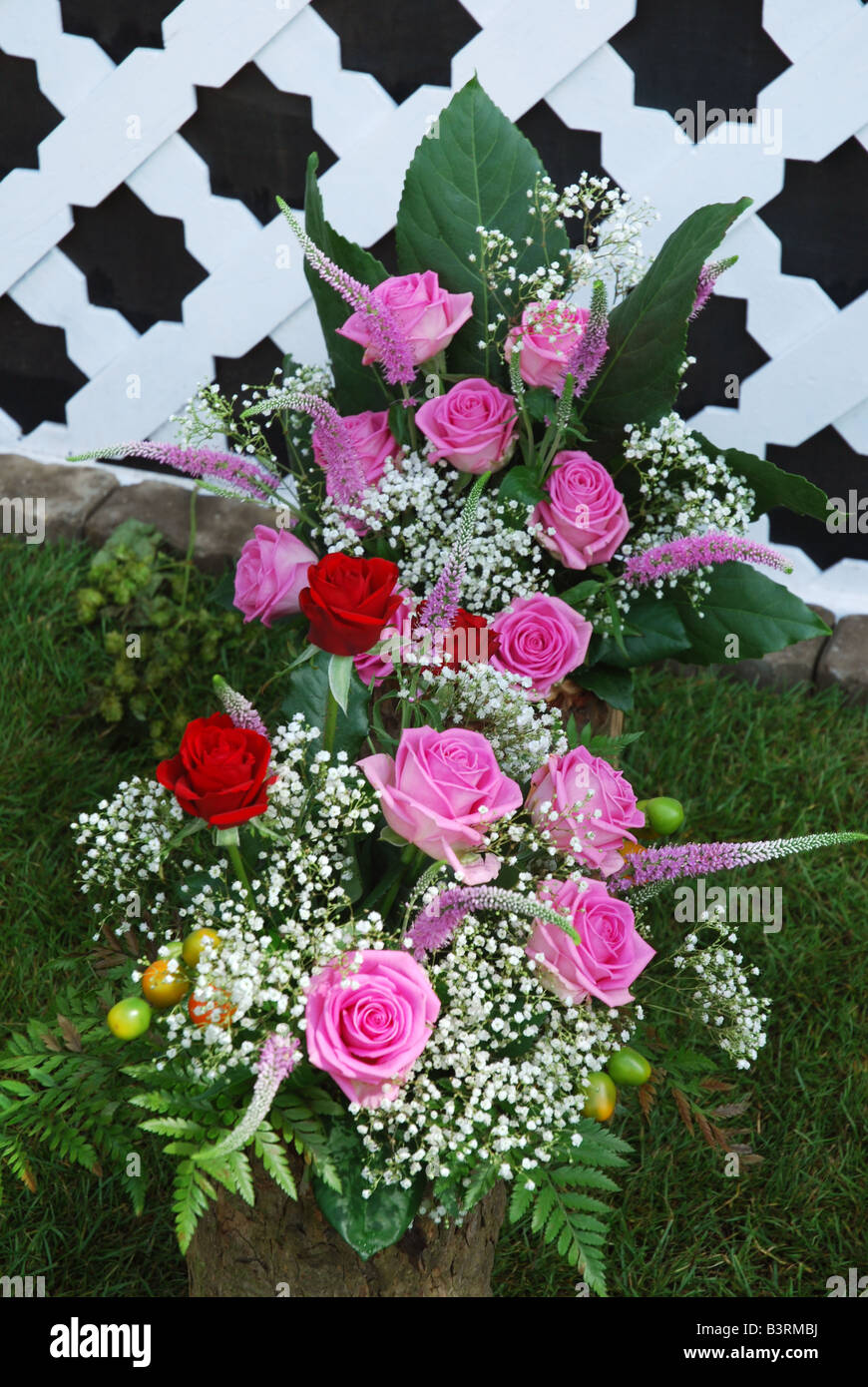flower display at bi annual Rose festival Lottum Limburg Netherlands ...