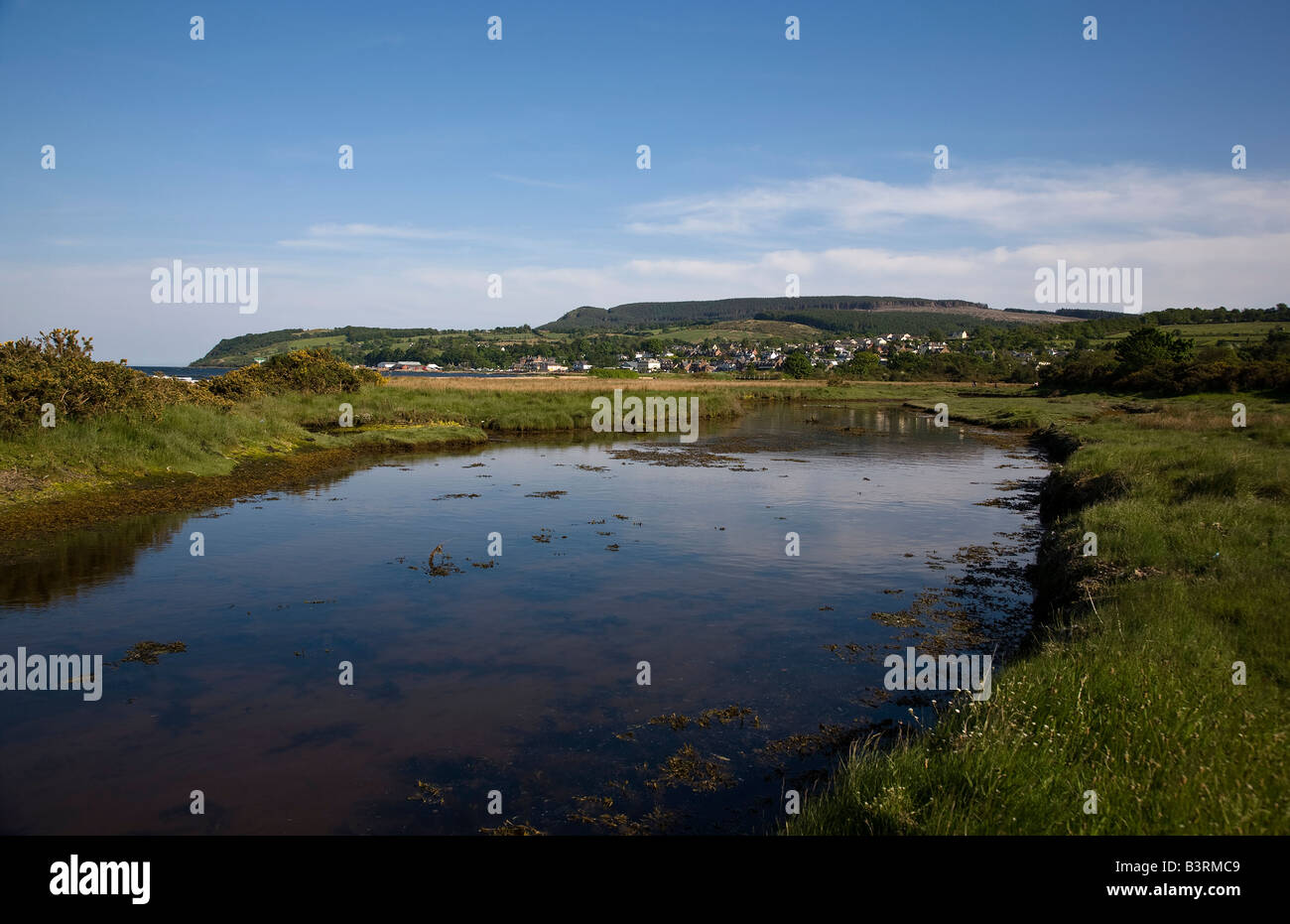 General view of Brodick beach on the Isle of Arran in south west ...