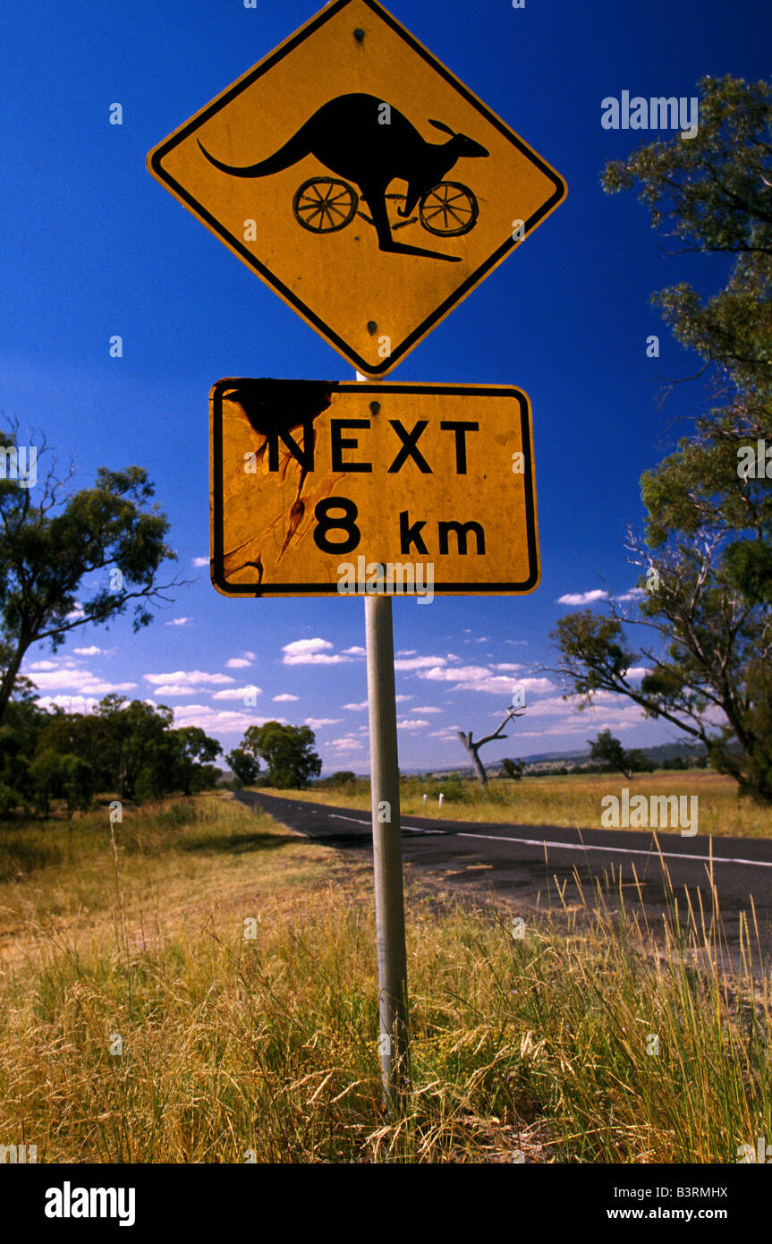 Road sign, Australia Stock Photo - Alamy
