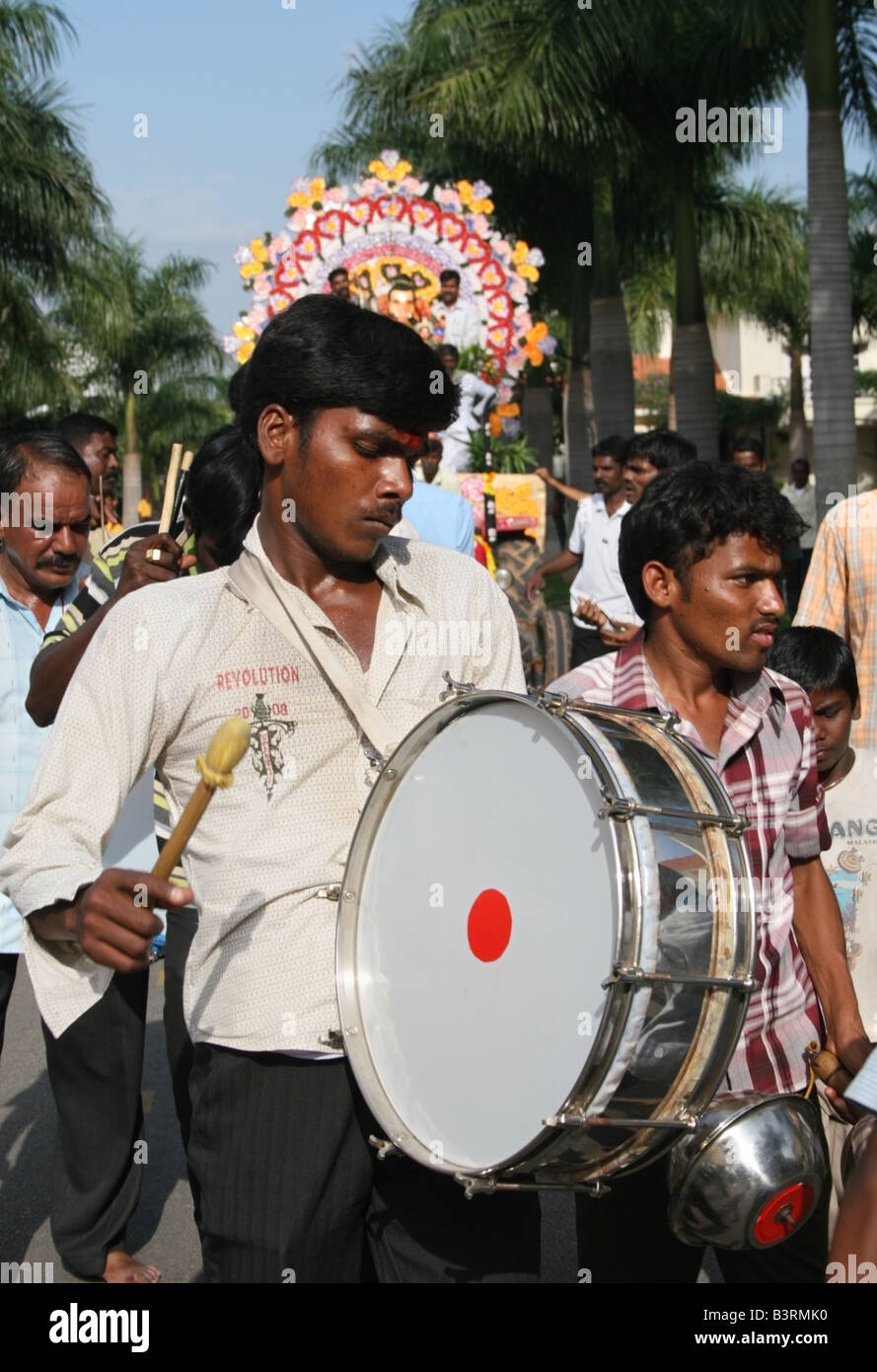 Ganesh statue and procession Ganesha Chaturthi or Ganesh festival South ...