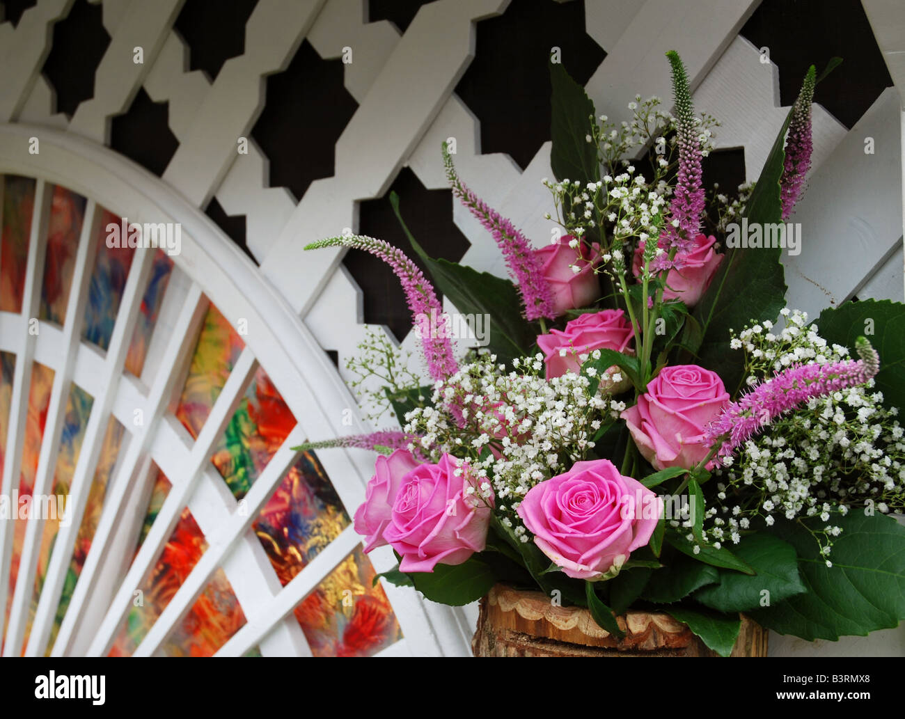flower display at bi annual Rose festival Lottum Limburg Netherlands ...