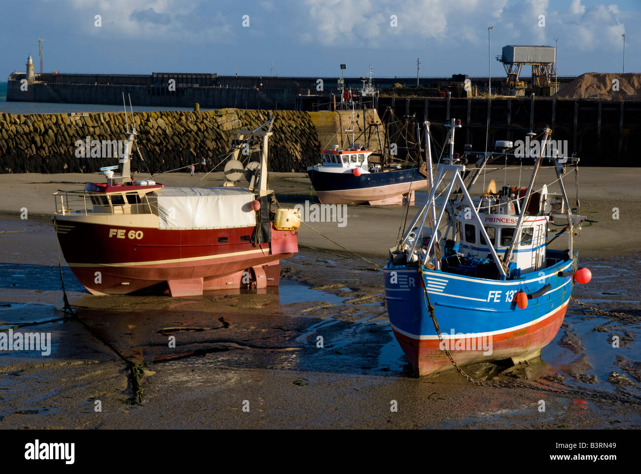 Europe UK england kent folkstone harbour Stock Photo - Alamy